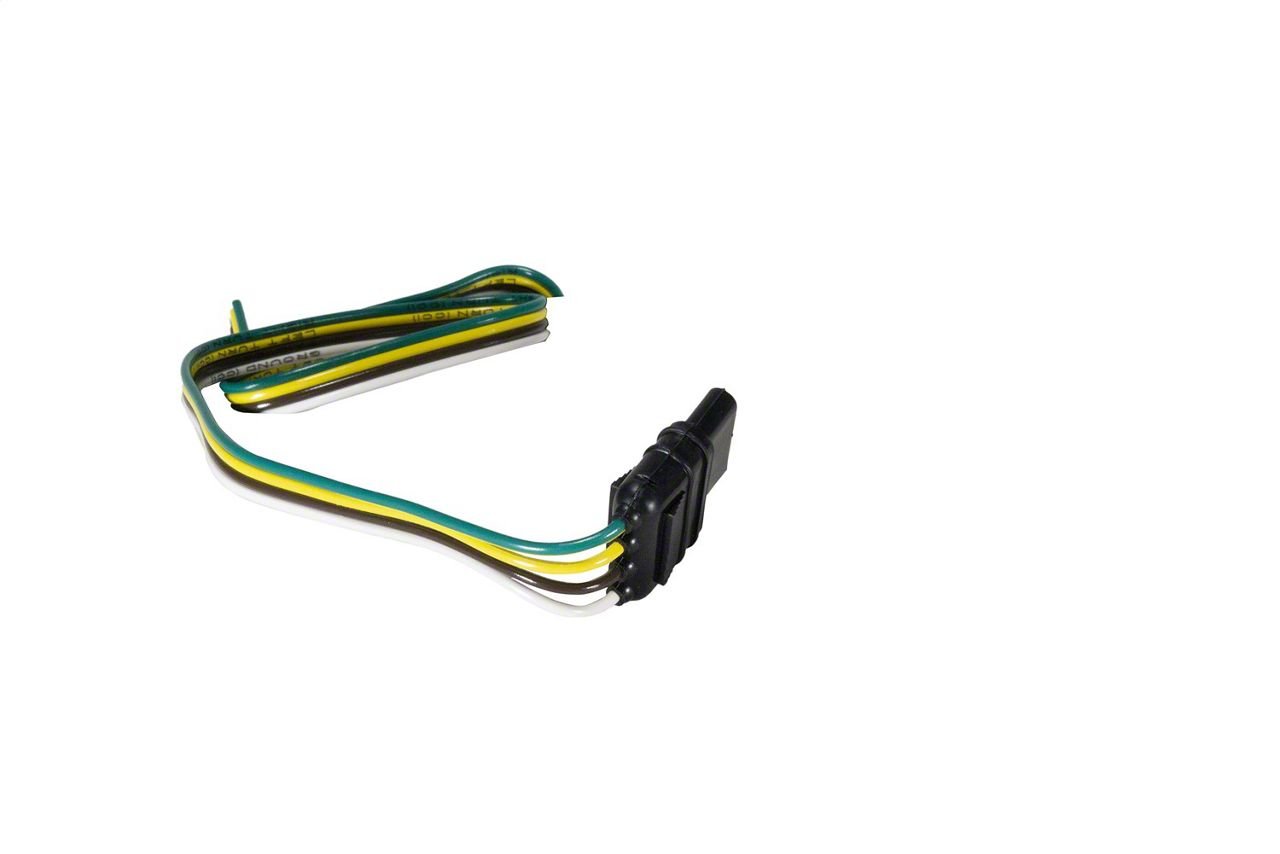 Jeep Wrangler 4-Wire Flat Vehicle End Connector with Splice-In ...