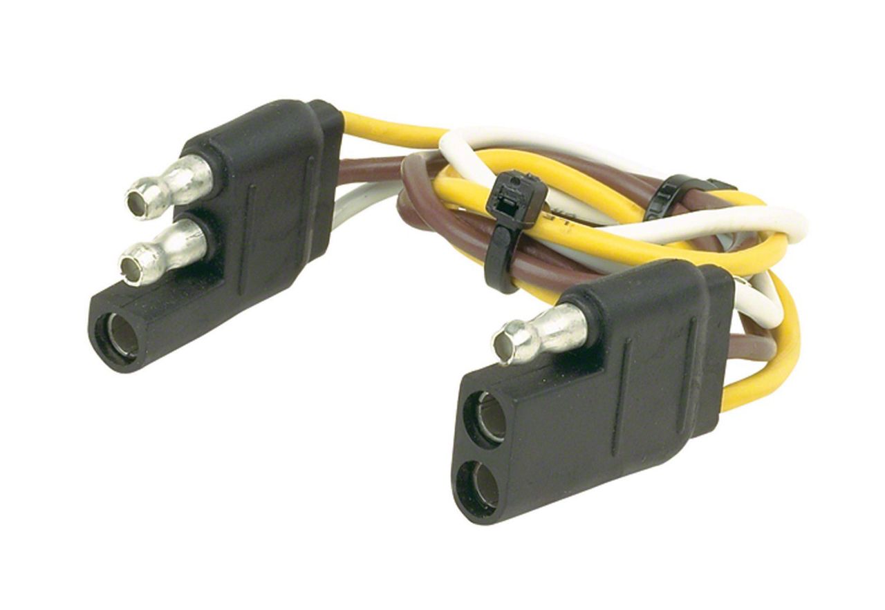 Tundra 3-Pole Flat Connector Set; 12-Inches