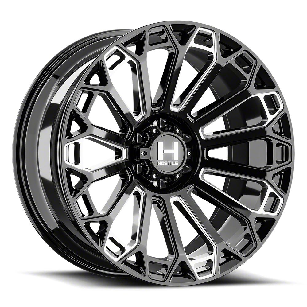Hostile Tacoma Warrior Blade Cut 6-Lug Wheel; 22x10; -25mm Offset H142 ...
