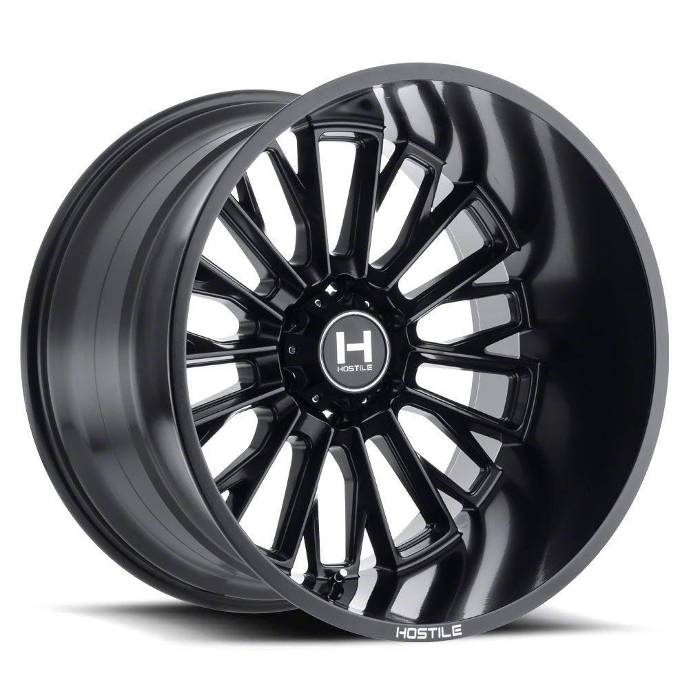 Hostile Toyota 4-Runner Fury Asphalt 6-Lug Wheel; 20x12; -44mm Offset ...