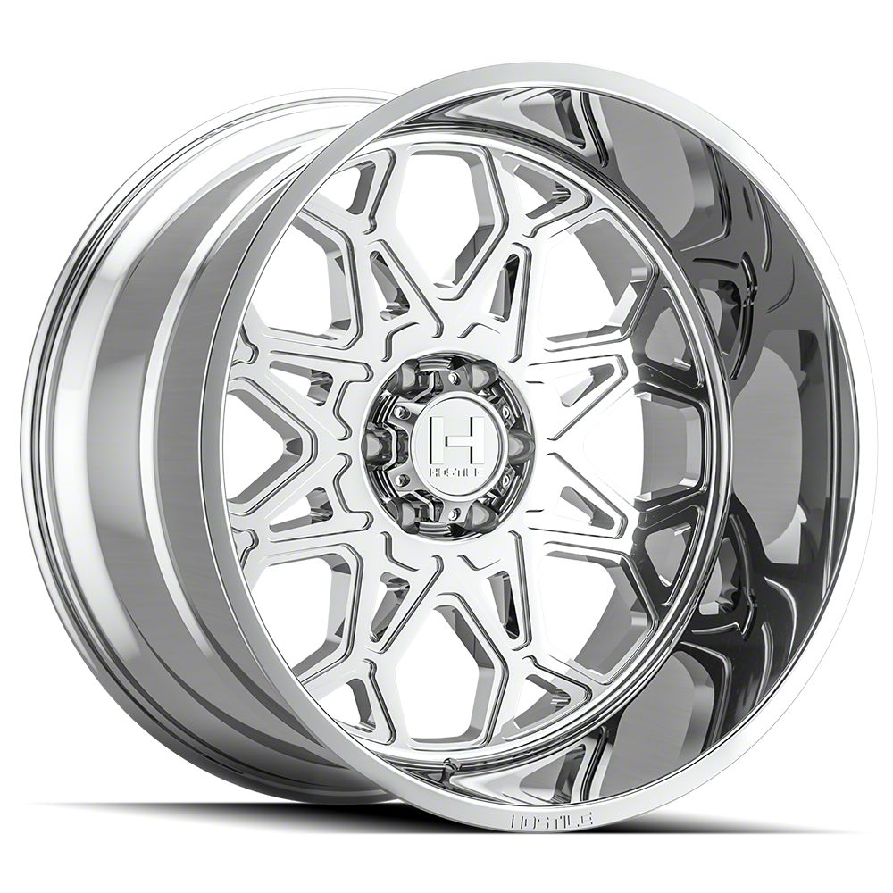 Hostile Bronco Anvil Armor Plated 6-Lug Wheel; 24x12; -44mm Offset H132 ...