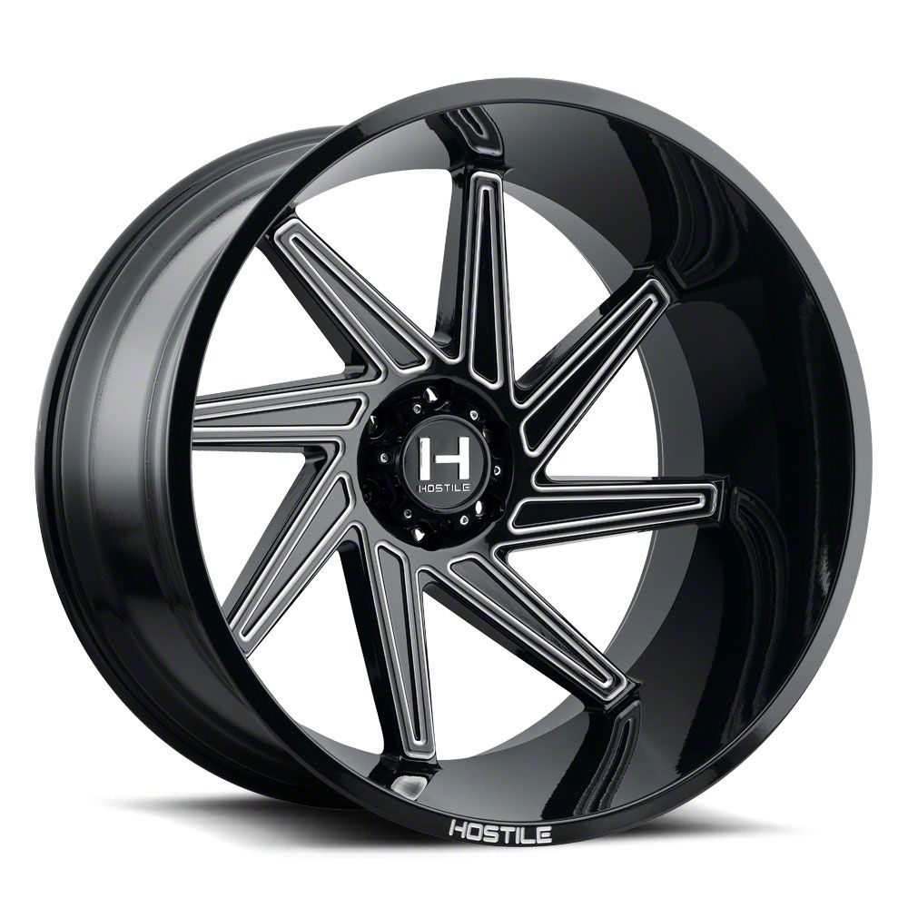 Hostile Bronco Dagr Blade Cut 6-Lug Wheel; Right Directional; 22x12 ...