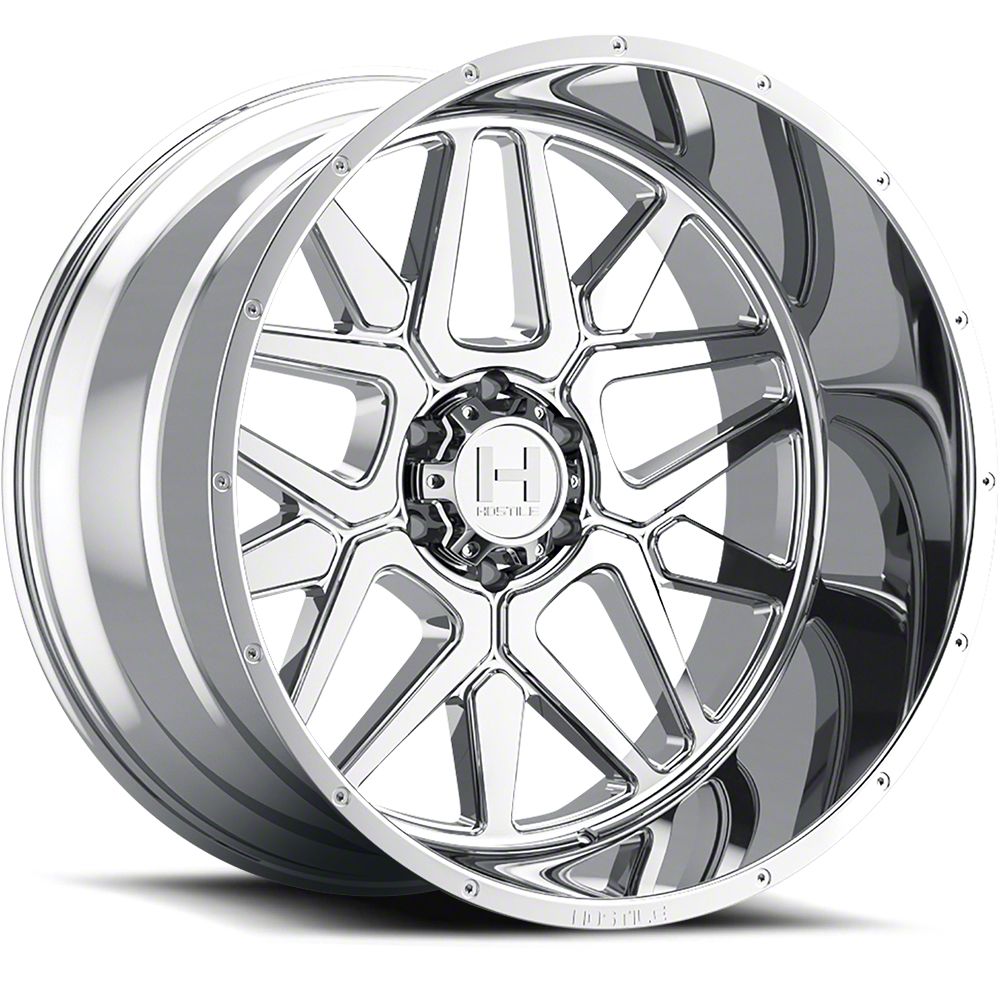Hostile Bronco Diablo Armor Plated 6-Lug Wheel; 24x12; -44mm Offset ...