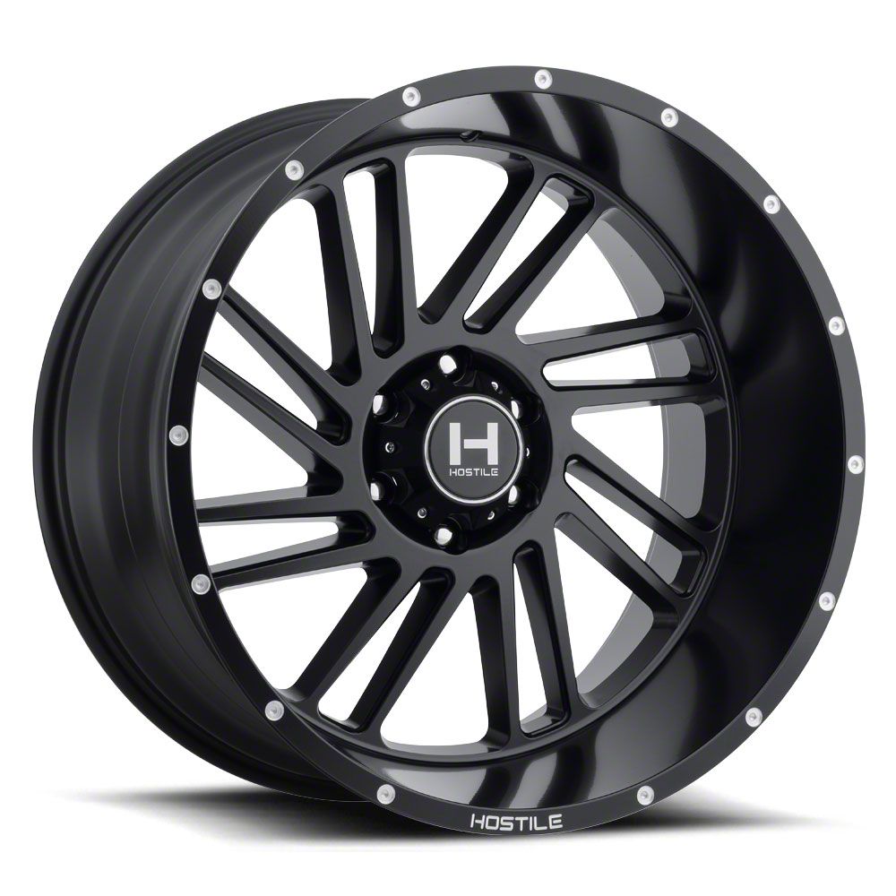 Hostile Bronco Stryker Asphalt 6-Lug Wheel; 22x12; -44mm Offset H110 ...