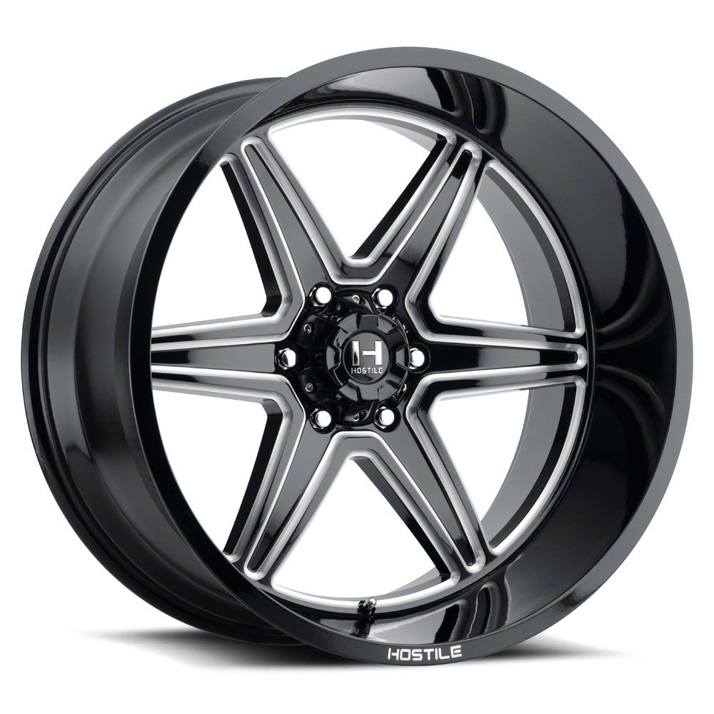 Hostile Bronco Venom Blade Cut 6-Lug Wheel; 22x12; -44mm Offset H117 ...
