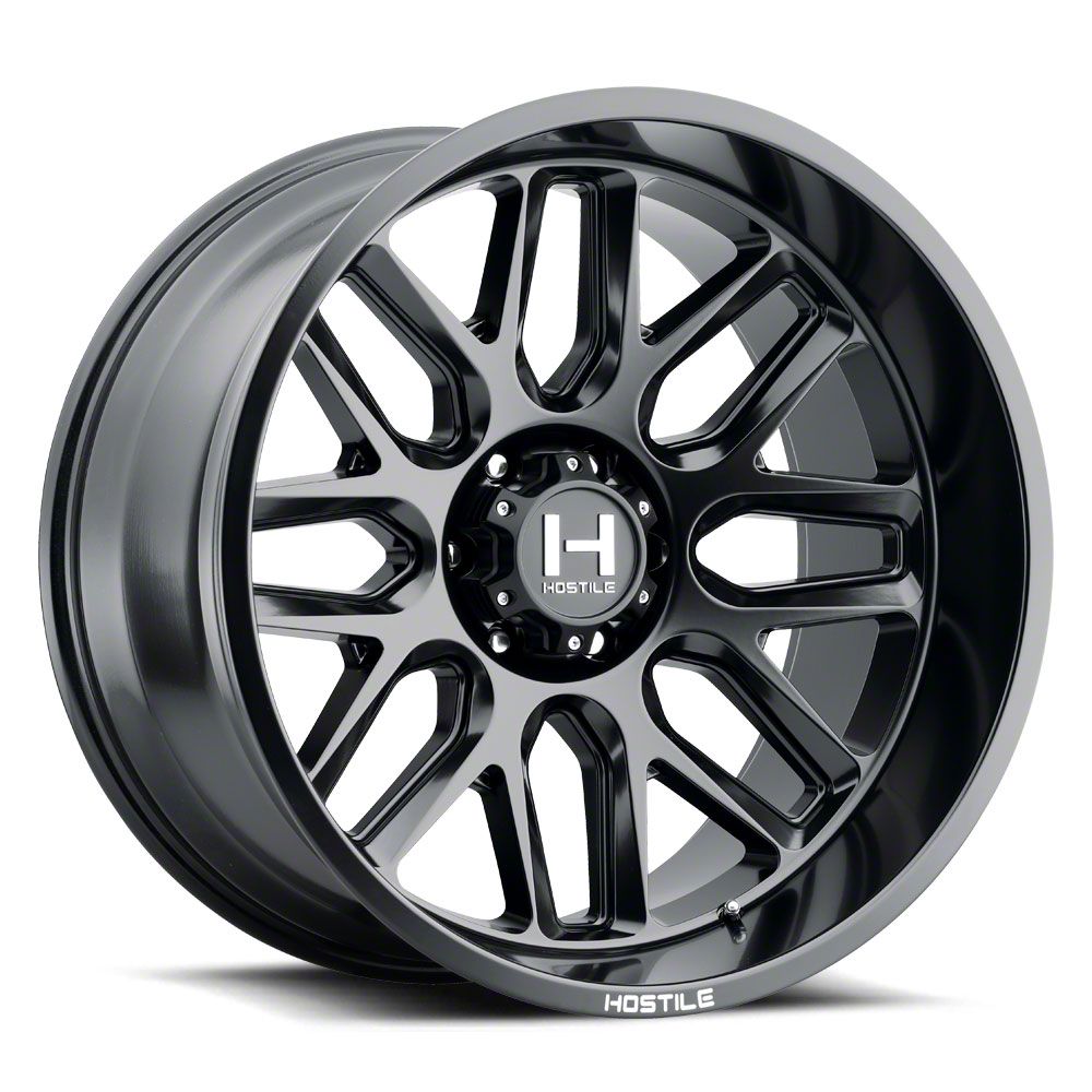 Hostile Bronco Vulcan Asphalt 6-Lug Wheel; 24x12; -44mm Offset H120 ...