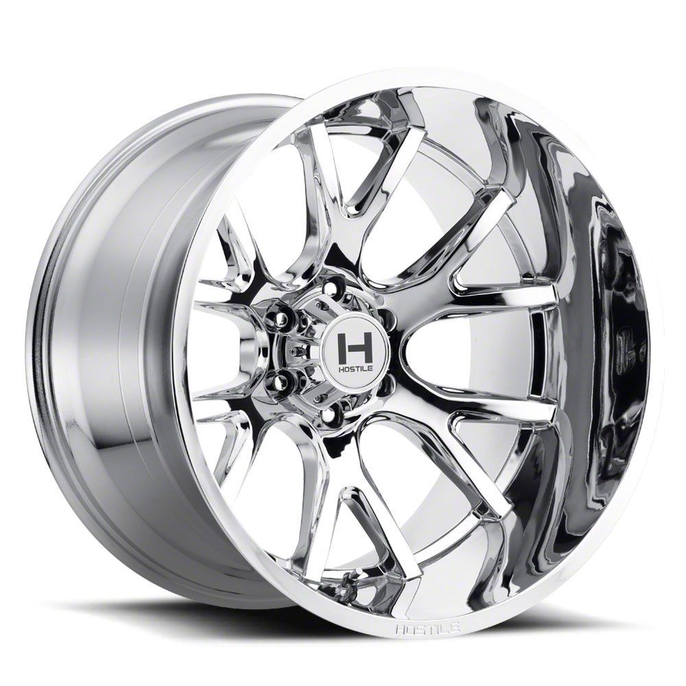 Hostile Jeep Wrangler Rage Armor Plated Wheel; 20x12; -44mm Offset H113 ...