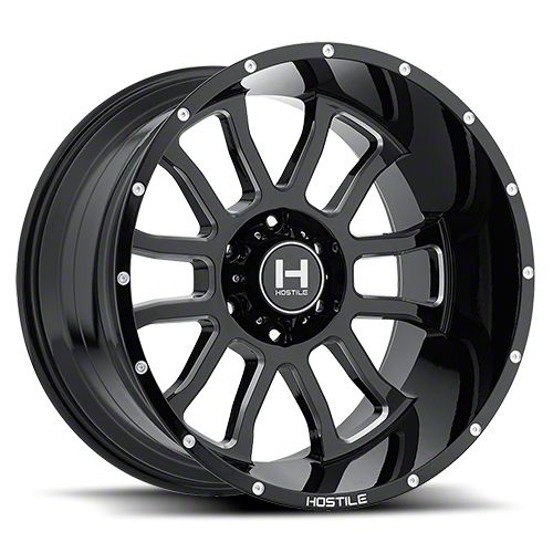 Hostile Titan XD Gaunlet Blade Cut 6-Lug Wheel; 20x10; -19mm Offset ...