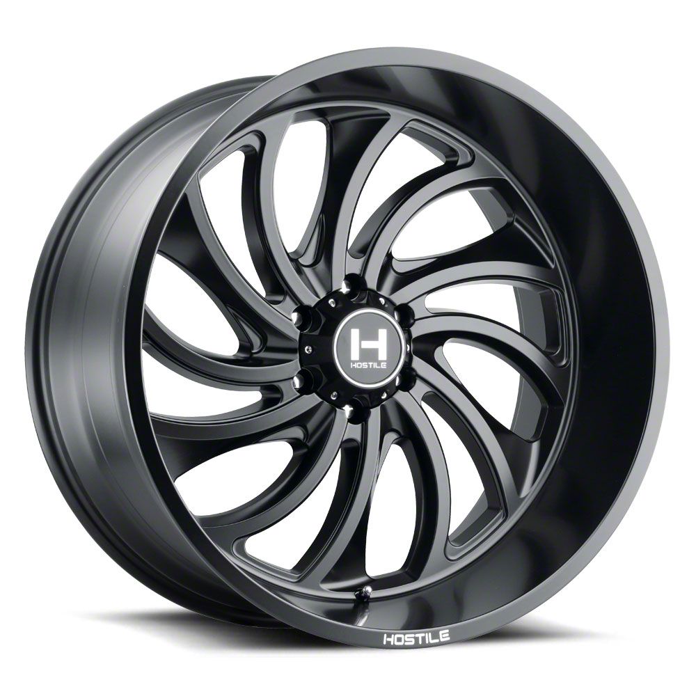 Hostile Tundra Demon Asphalt 6-Lug Wheel; 22x12; -48mm Offset H118 ...
