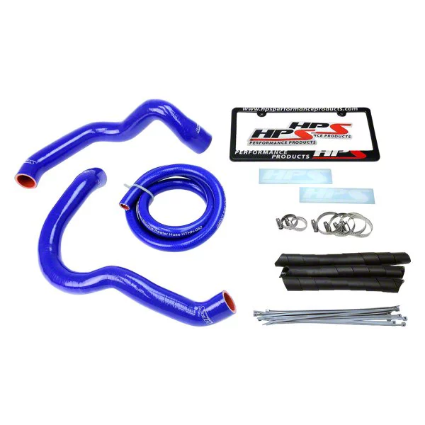 HPS Jeep Cherokee Silicone Radiator and Heater Coolant Hose Kit; Blue ...