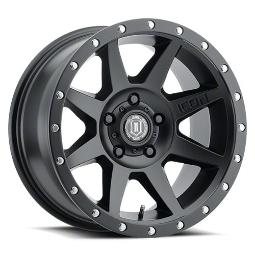 ICON Alloys Tundra Rebound Satin Black 5-Lug Wheel; 18x9; 25mm Offset ...