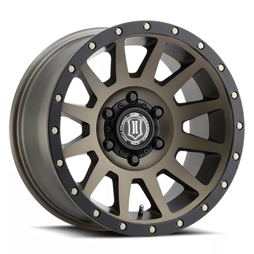 ICON Alloys Bronco Compression Bronze 6-Lug Wheel; 18x9; 25mm Offset ...
