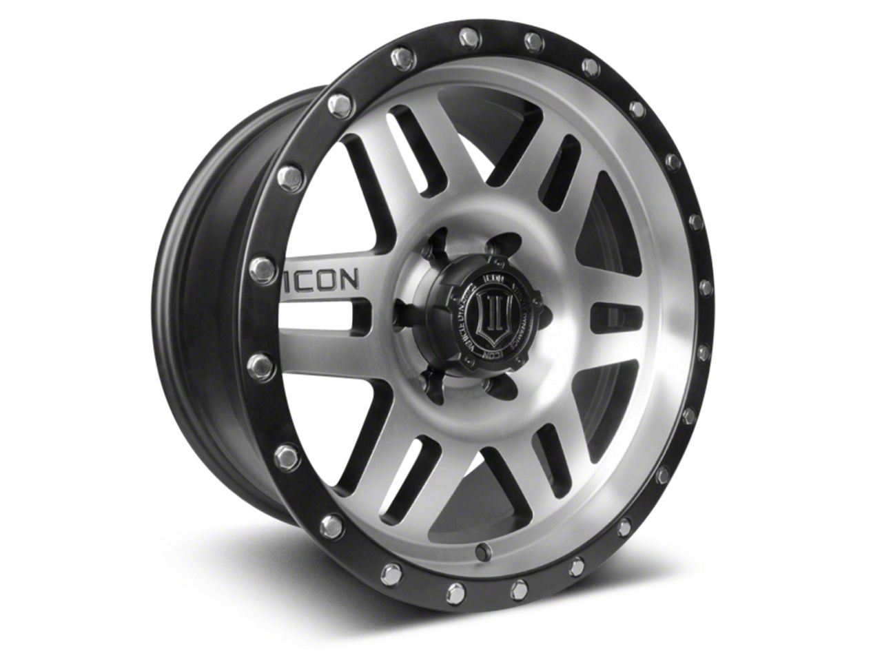 Icon Alloys Compression Wheels Rims 17x8.5 6x139.7 Satin Black 0mm...