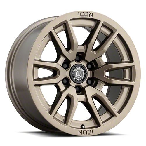 ICON Alloys Bronco Vector 6 Bronze 6-Lug Wheel; 17x8.5; 25mm Offset ...