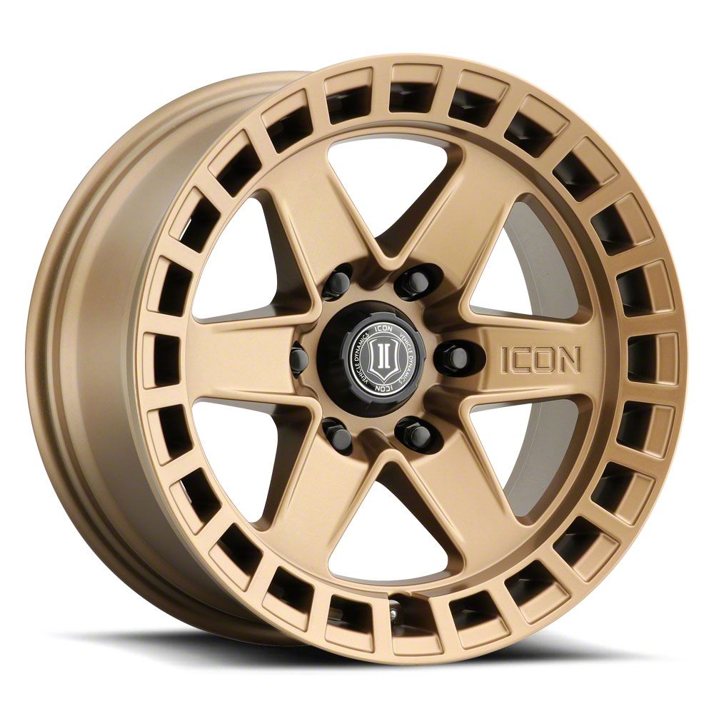 ICON Alloys Tacoma Raider Satin Brass 6-Lug Wheel; 17x8.5; 0mm Offset ...