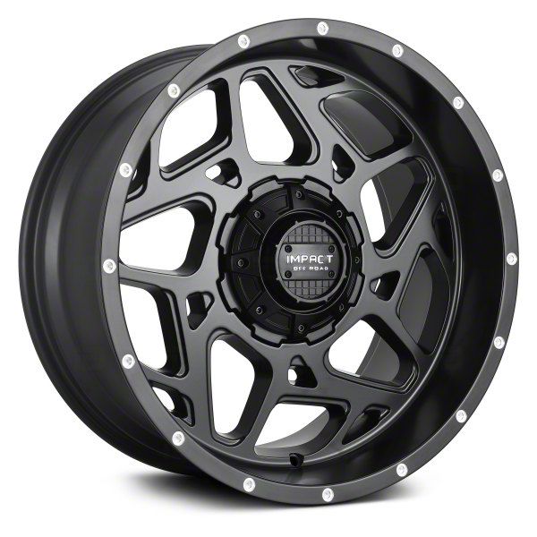 Impact Wheels Bronco 822 Matte Black 6-Lug Wheel; 20x10; -12mm Offset ...