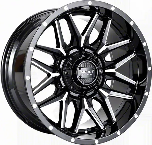 Impact Wheels Tacoma 819 Gloss Black Milled 6-Lug Wheel; 18x9; -12mm ...