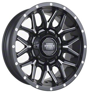 Impact Wheels Tacoma 819 Matte Black Milled 6-Lug Wheel; 17x9; 0mm ...