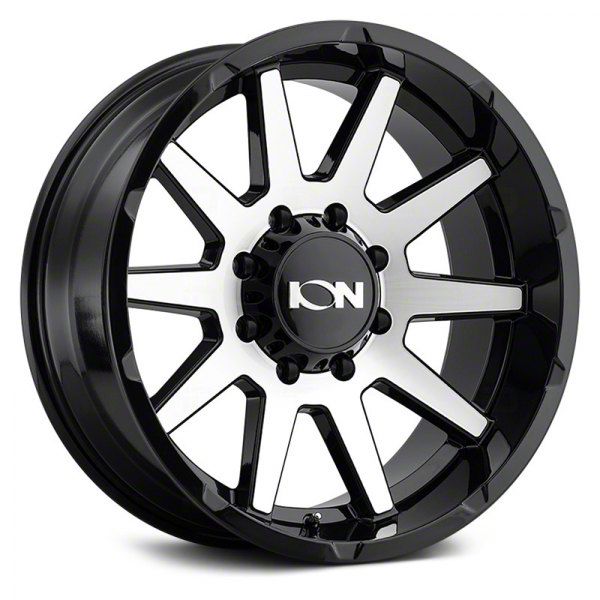 ION Wheels Tacoma TYPE 143 Gloss Black Machine 6-Lug Wheel; 20x10; -19mm Offset 143-2183BM (05 ...