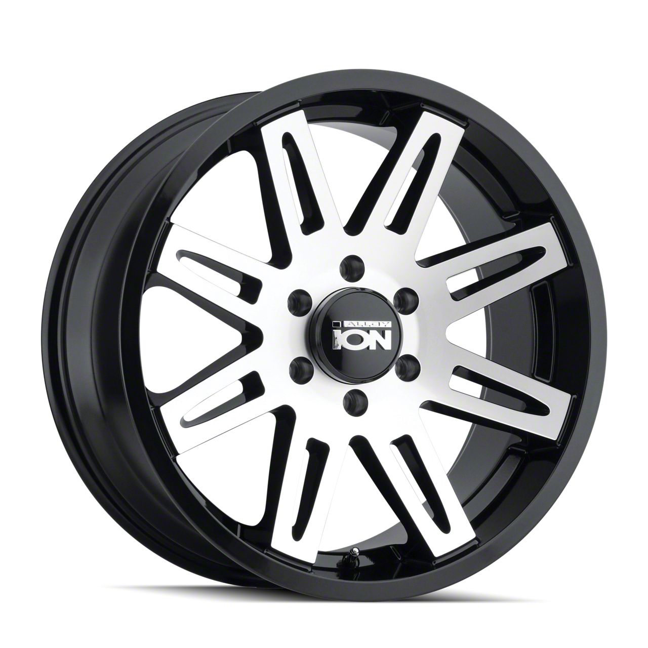 ION Wheels Jeep Wrangler 142 Satin Black Machined Wheel; 17x9; -12mm Offset 142-7973B (07-18 ...