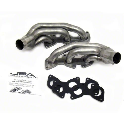 JBA Toyota 4-Runner 1-1/2-Inch Shorty Headers; Natural 2035S (03-09 4 ...