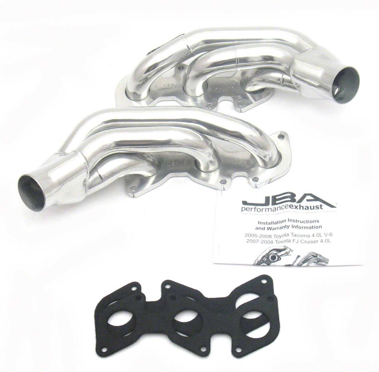 JBA Toyota 4-Runner 1-1/2-Inch Shorty Headers; Silver Ceramic 2035SJS ...