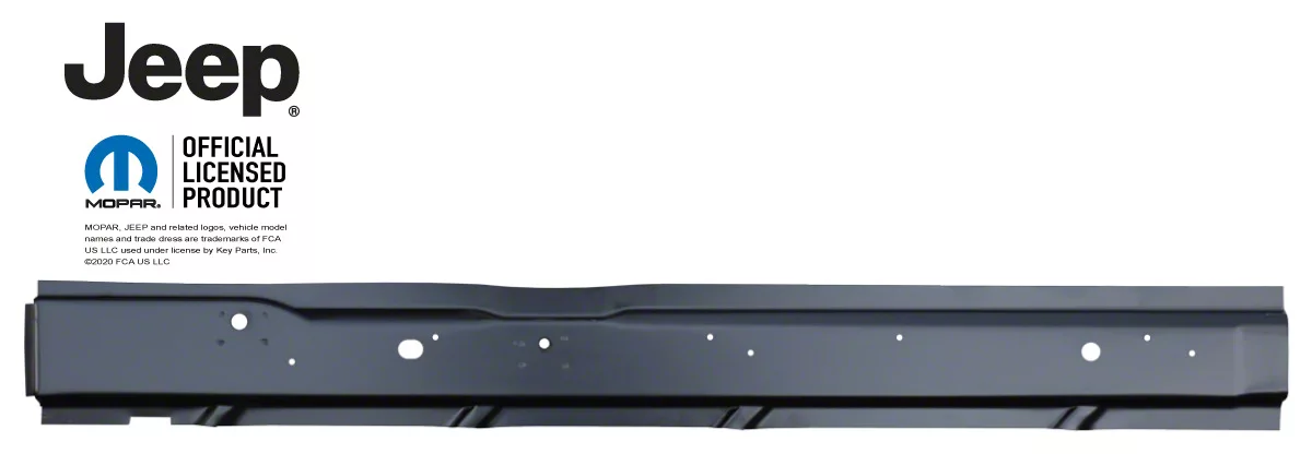 Jeep Cherokee Rocker Panel Backing Plate; Driver Side (84-01 Jeep ...