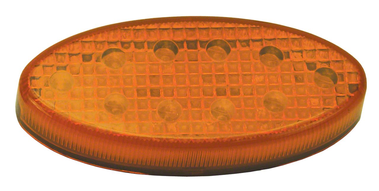 Jeep Gladiator 10-Diode LED Oval Lights; Amber (Universal; Some ...