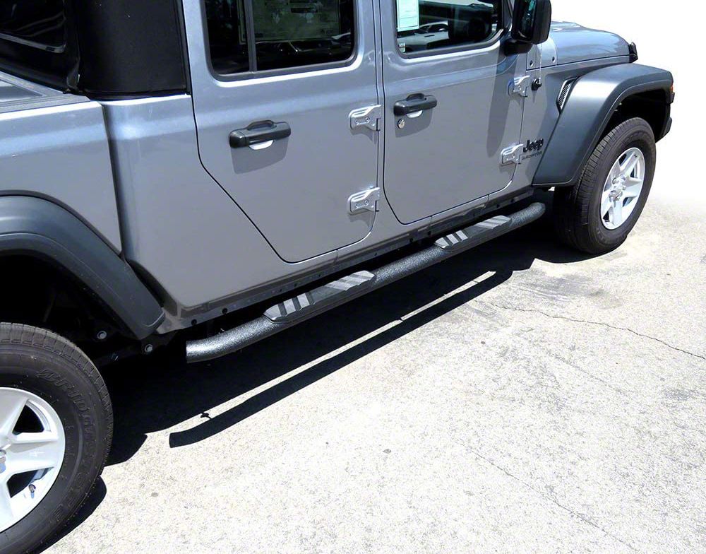 Jeep Gladiator 3.50-Inch Side Step Bars; Textured Black (20-25 Jeep ...