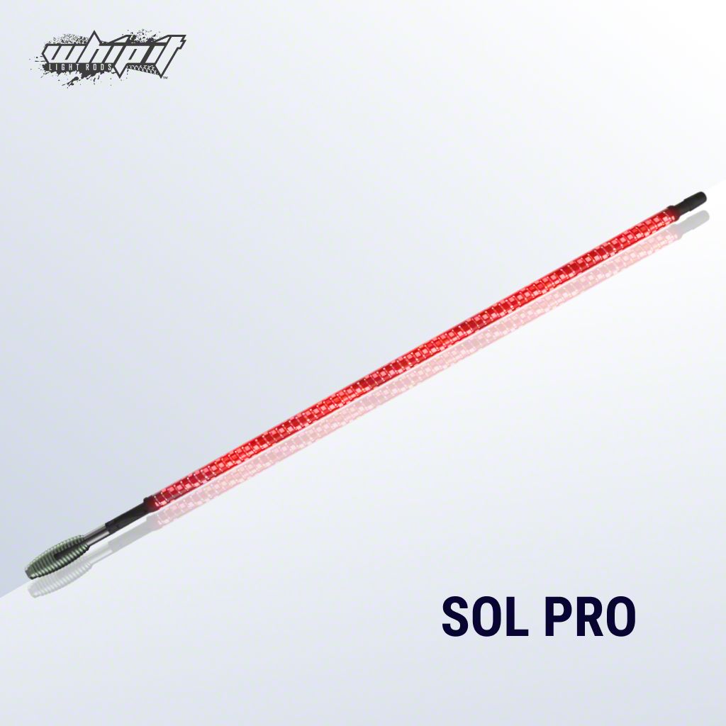 Jeep Gladiator 5-Foot Bluetooth RGB Light Rod; Black (Universal; Some ...