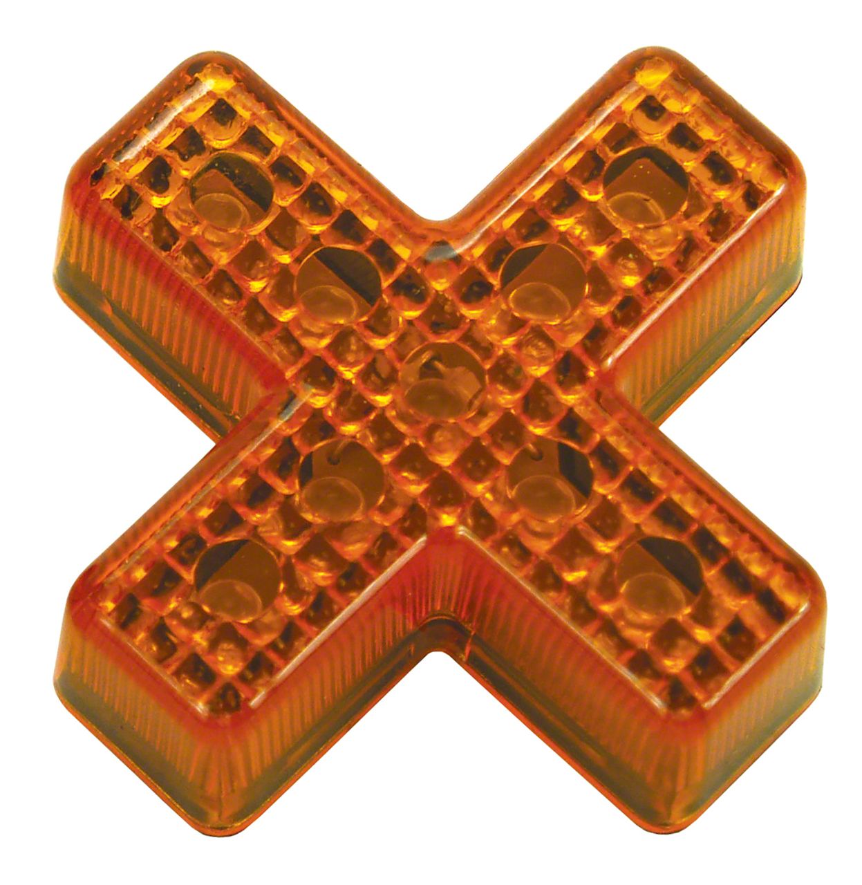 Jeep Gladiator 9-Diode LED X-Shaped Lights; Amber (Universal; Some ...