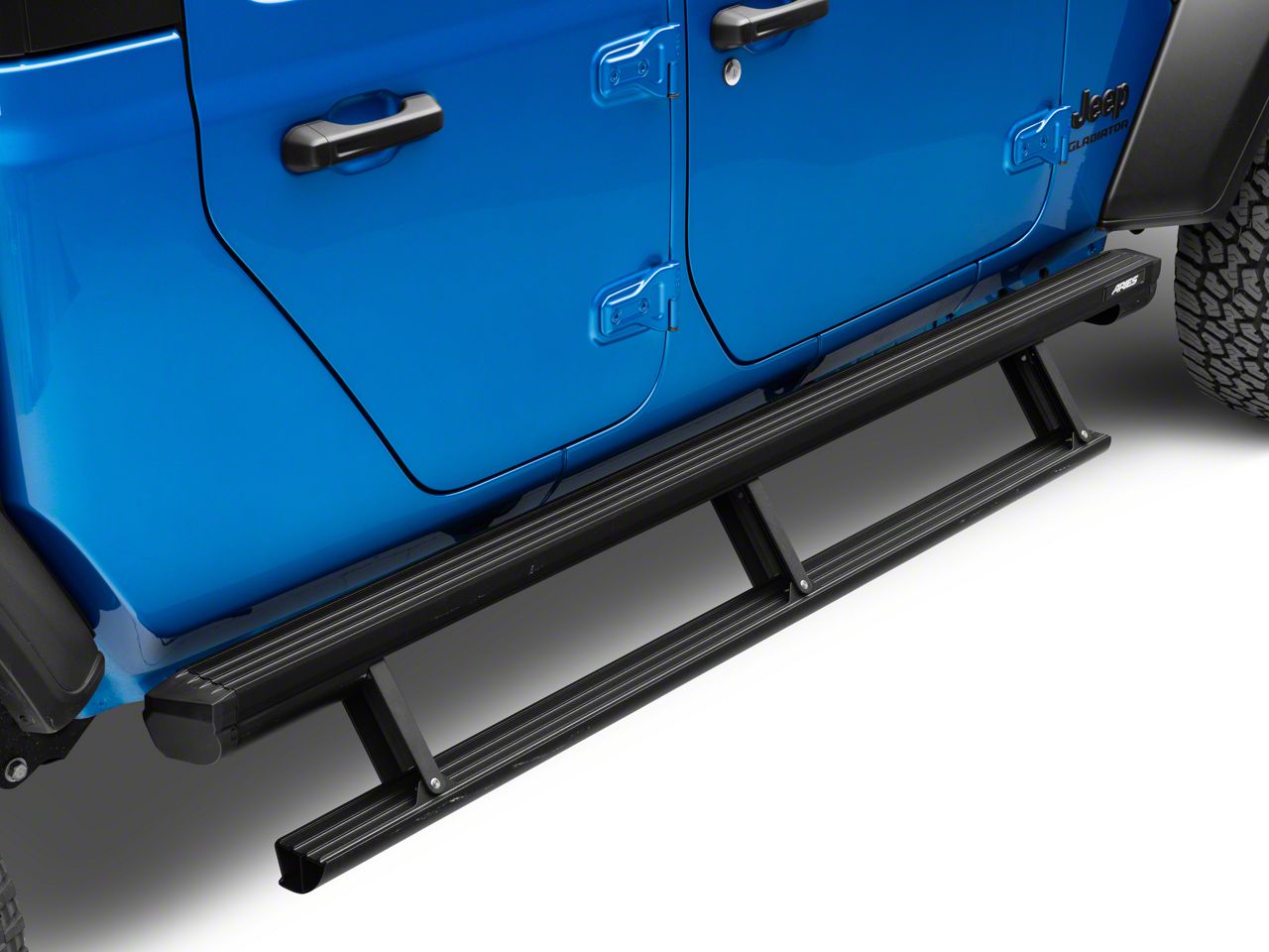 Jeep Gladiator ActionTrac Powered Running Boards; Carbide Black (20-25 ...