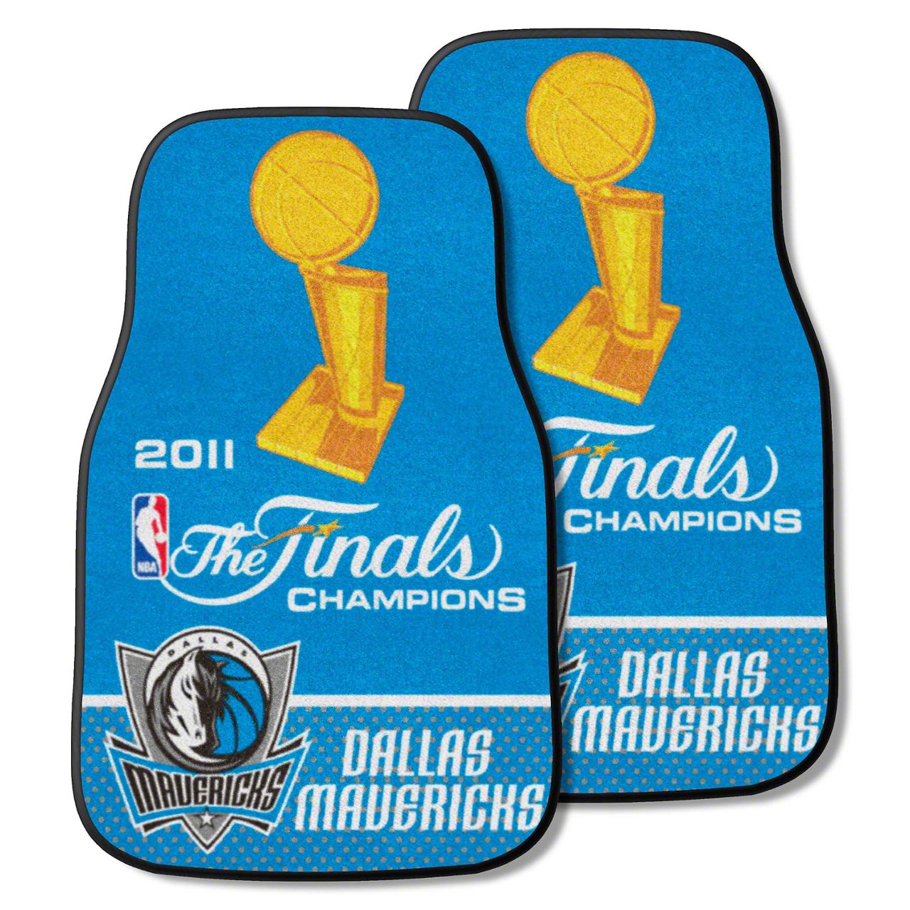 Jeep Gladiator Carpet Front Floor Mats with Dallas Mavericks 2011 NBA ...