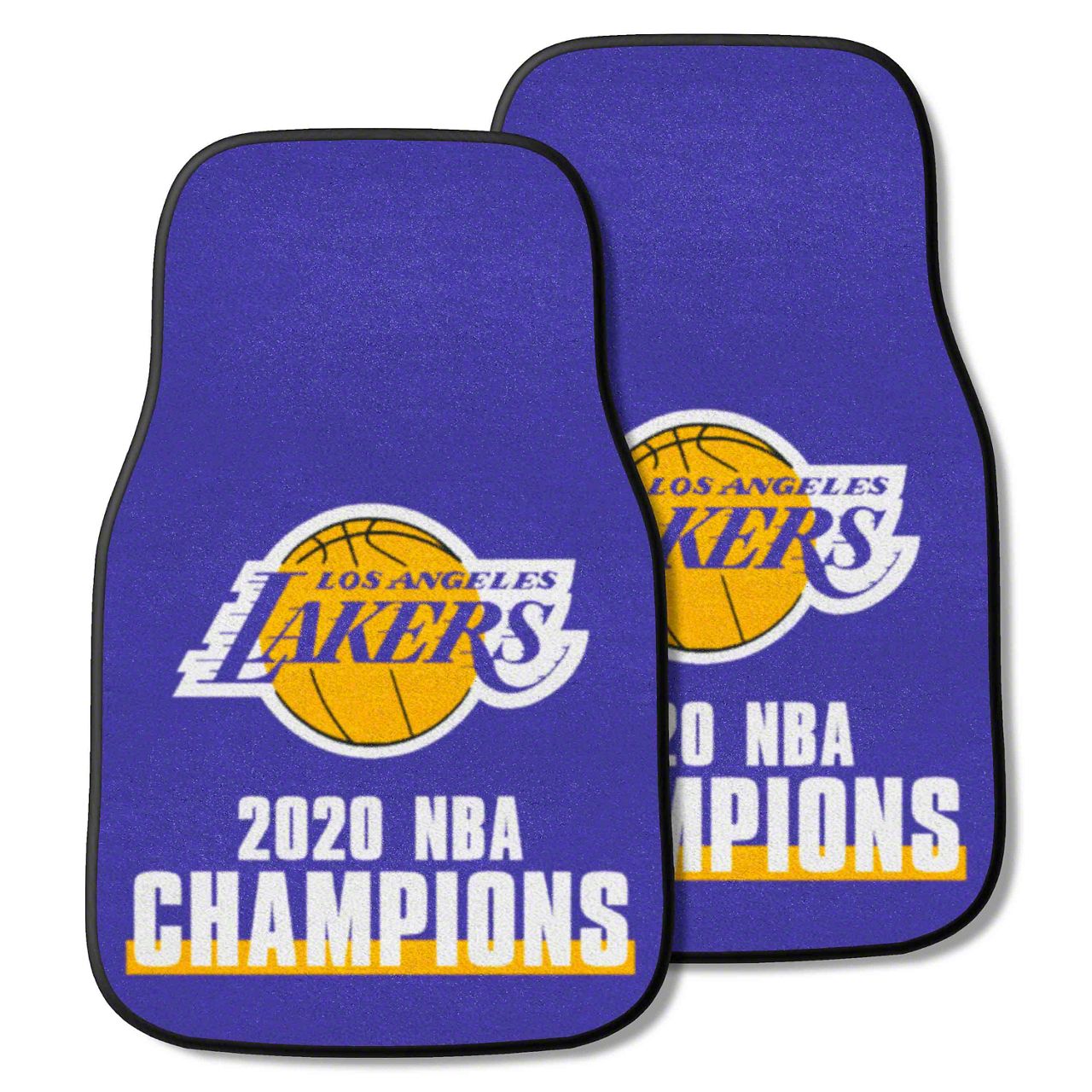 Jeep Gladiator Carpet Front Floor Mats with Los Angeles Lakers 2020 NBA ...