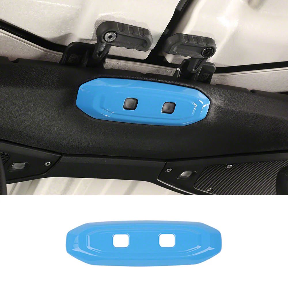 Jeep Gladiator Center Overhead Light Trim Cover; Light Blue (24-26 Jeep ...