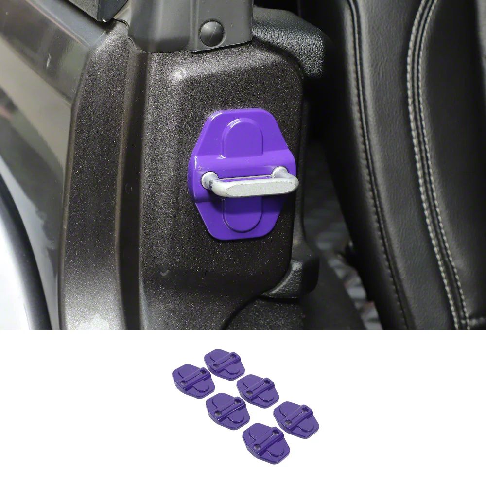 Jeep Gladiator Door Latch Covers; Purple (20-26 Jeep Gladiator JT ...