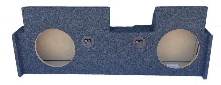 Jeep Gladiator Dual 10-Inch Down Firing Subwoofer Box; Carpeted (20-25 ...