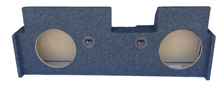Jeep Gladiator Dual 12-Inch Down Firing Subwoofer Box; Carpeted (20-25 ...