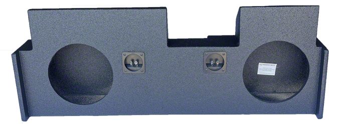 Jeep Gladiator Dual 12-Inch Down Firing Subwoofer Box; Poly Coated (20 ...