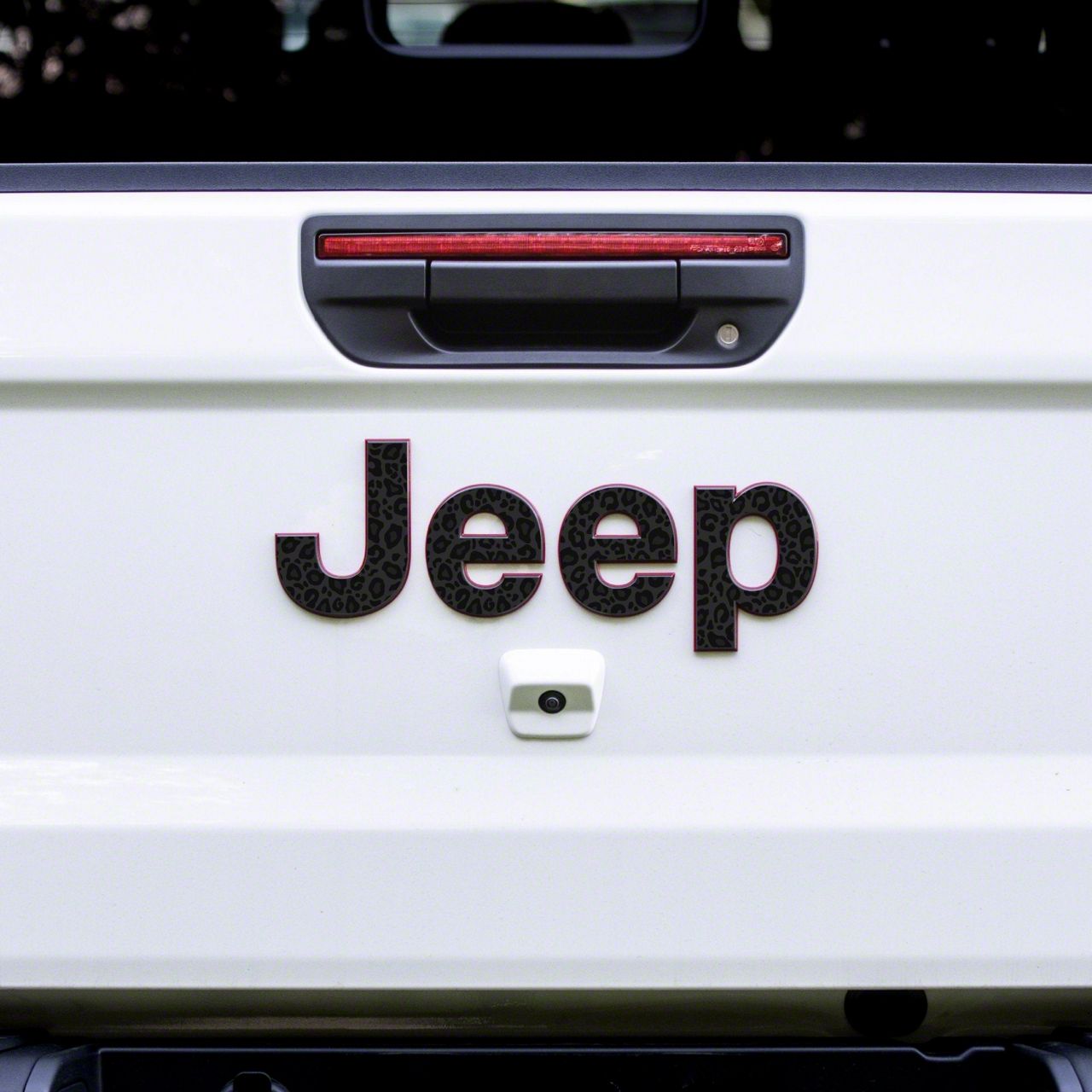Jeep Gladiator Fender and Tailgate Emblem Overlay Decal Set; Gloss ...