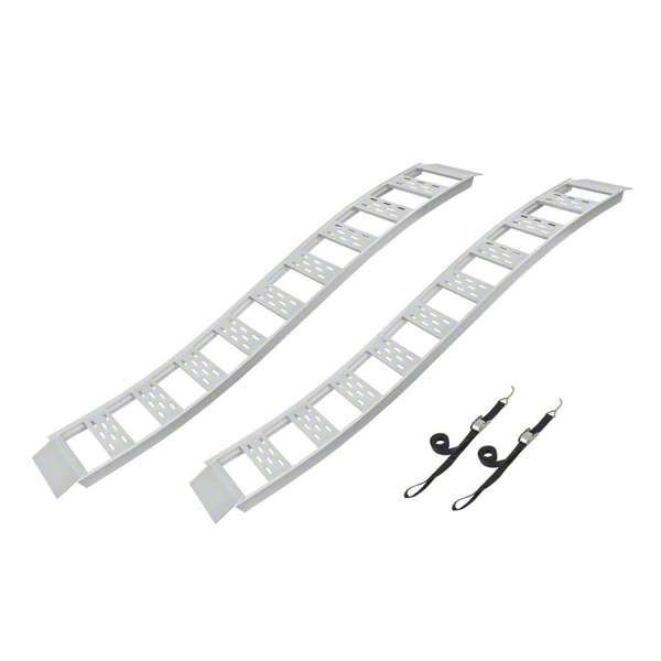 Jeep Gladiator Fixed S-Curve Ramps with Treads; 12-Inch x 90-Inch ...
