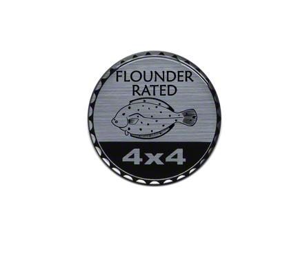 Jeep Gladiator Flounder Rated Badge (Universal; Some Adaptation May Be ...