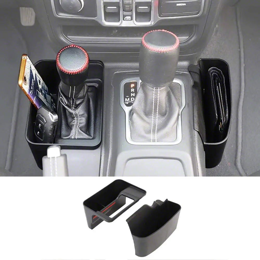Jeep Gladiator Gear Shift Storage Box Tray; Black (20-26 Jeep Gladiator ...