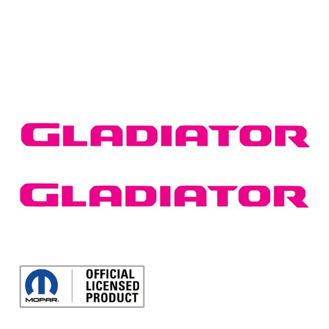 Jeep Gladiator GLADIATOR Hood Graphic; Hot Pink (20-26 Jeep Gladiator ...