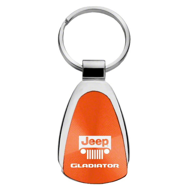 Jeep Gladiator Gladiator Teardrop Key Fob; Orange
