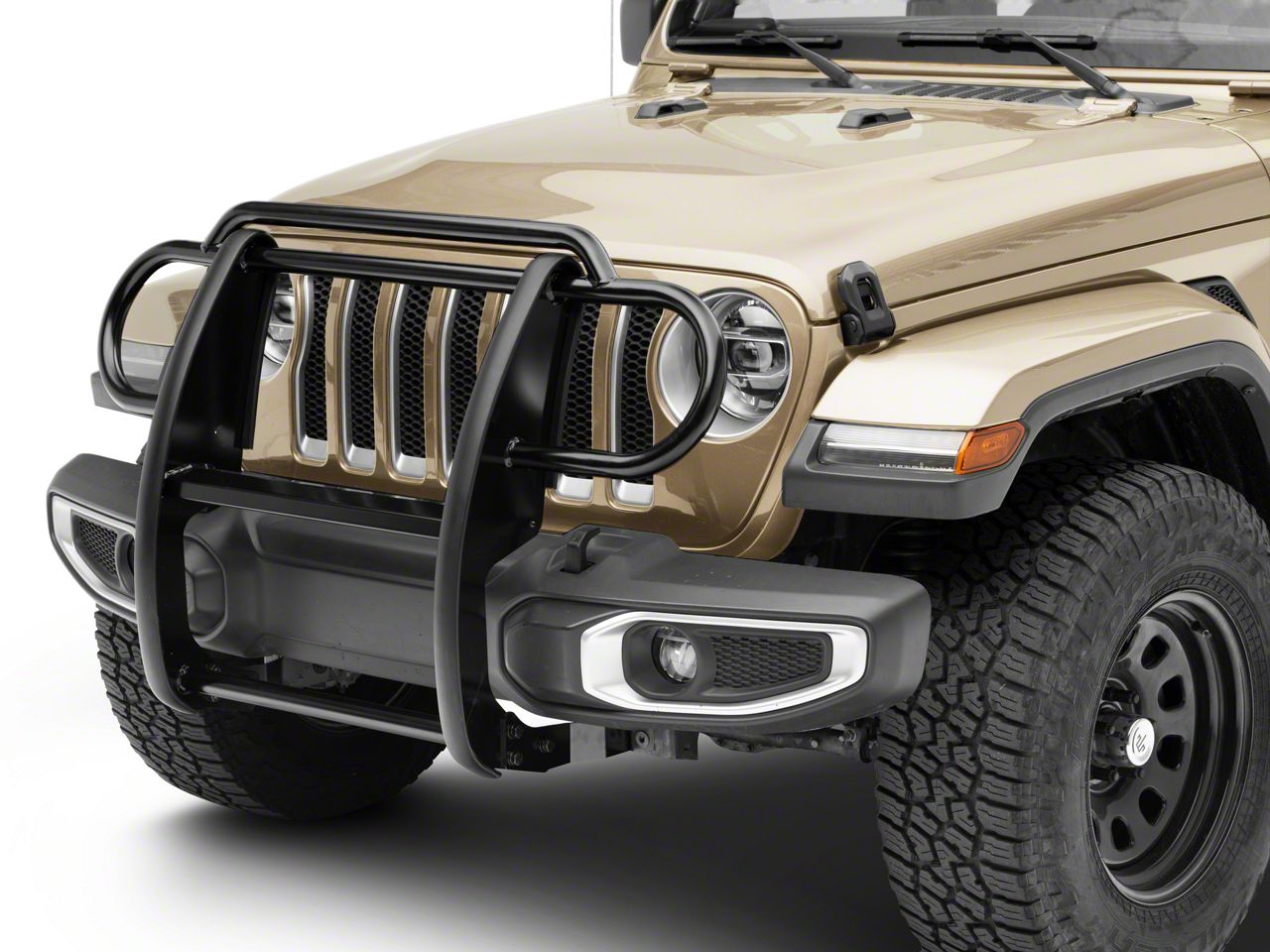 Jeep Gladiator Grille Guard; Black (20-24 Jeep Gladiator JT) - Free ...