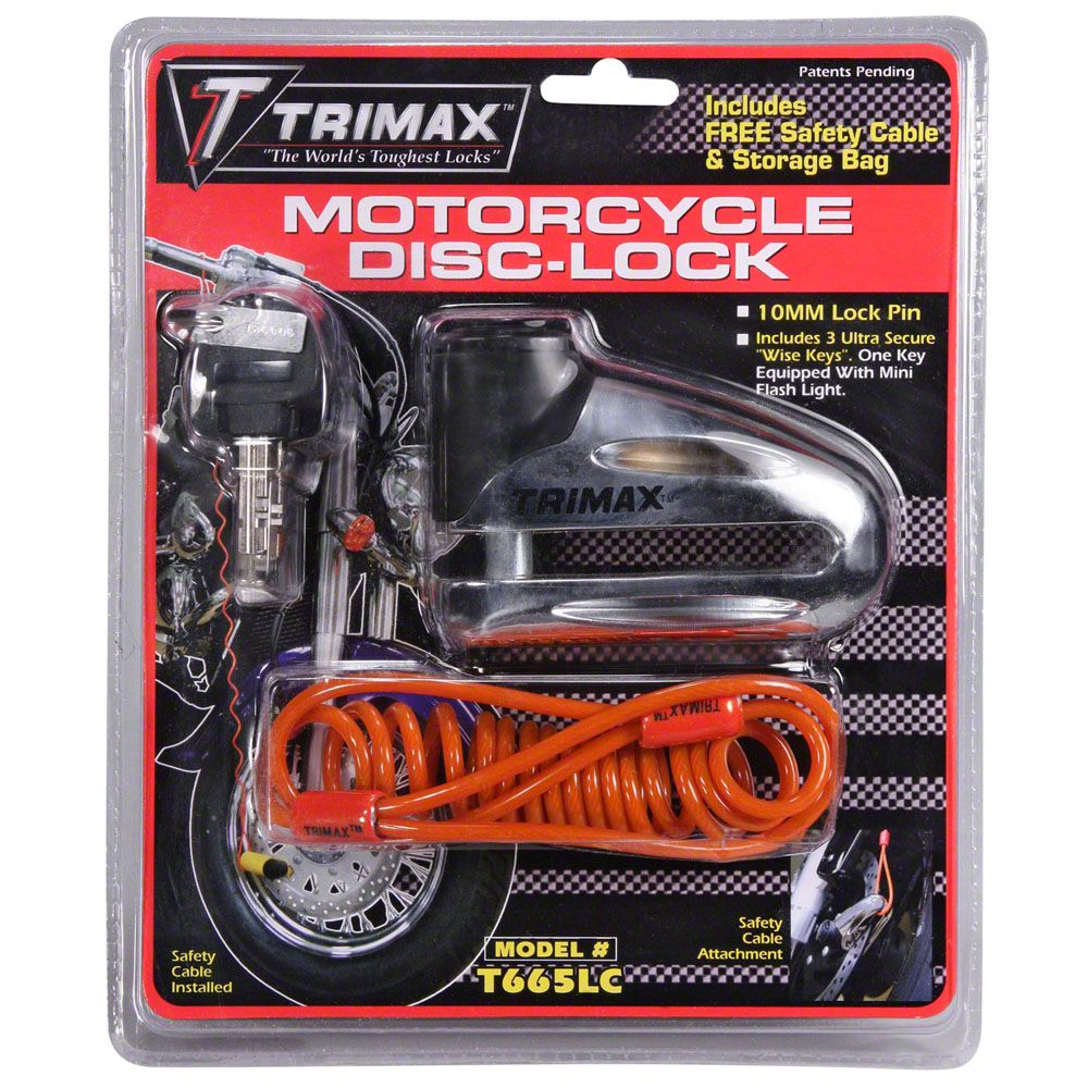 Jeep Gladiator Hardened Metal Disc Lock with 10mm Pin; Chrome - Free ...