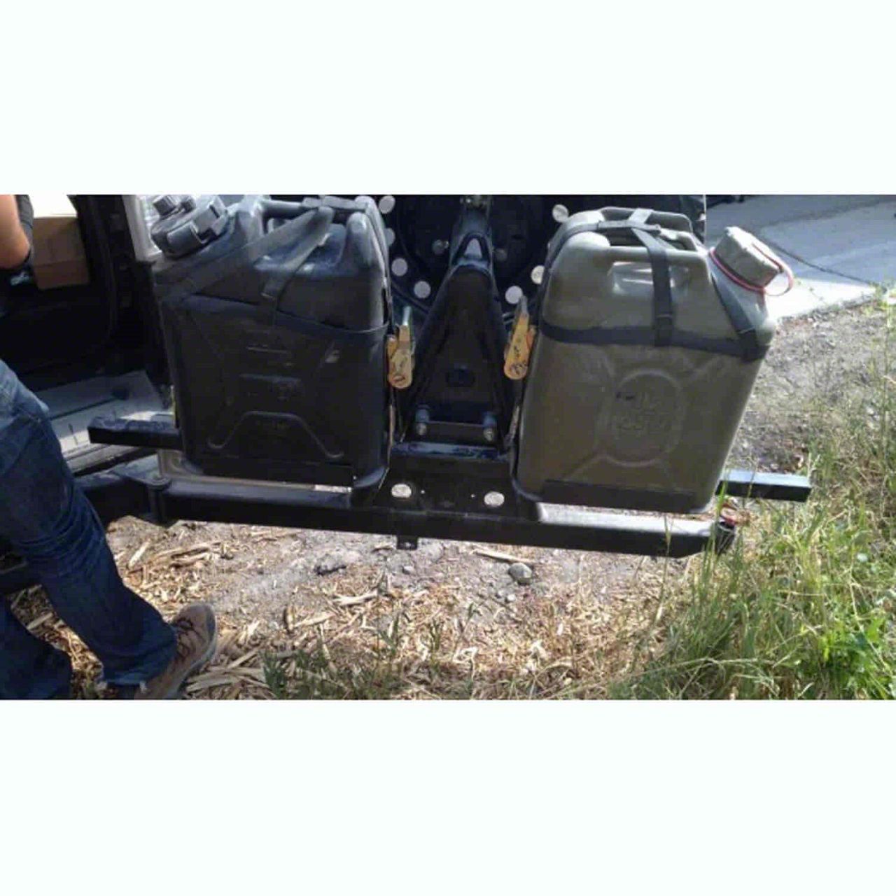 Jeep Gladiator Hitchgate Green Plastic Jerry Can Kit - Free Shipping