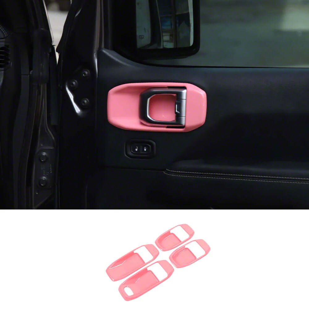 Jeep Gladiator Inner Door Bowl Trim; Pink (20-26 Jeep Gladiator JT ...