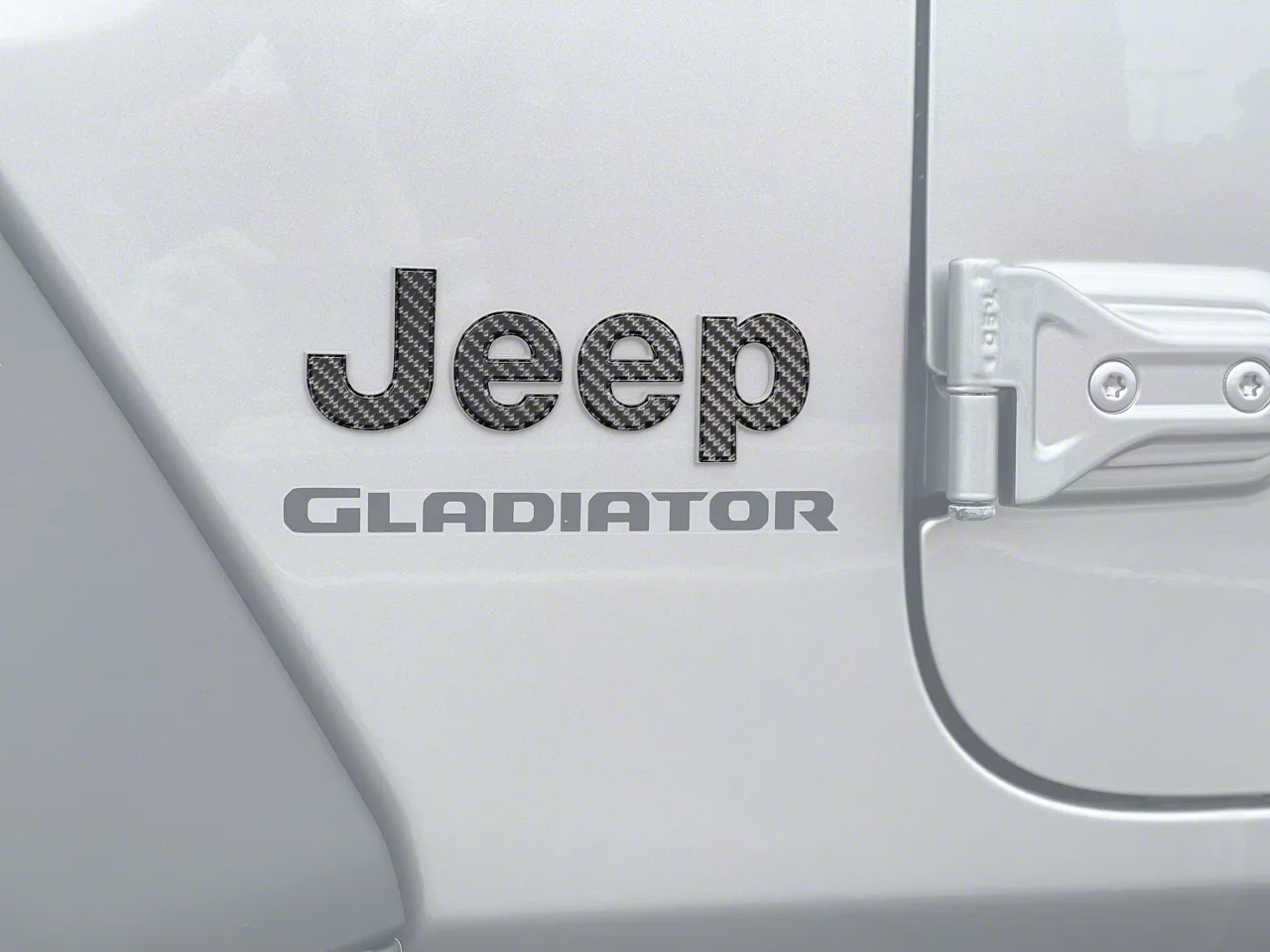 Jeep Gladiator Jeep Fender Emblem Letter Overlays; Forged Carbon Fiber ...